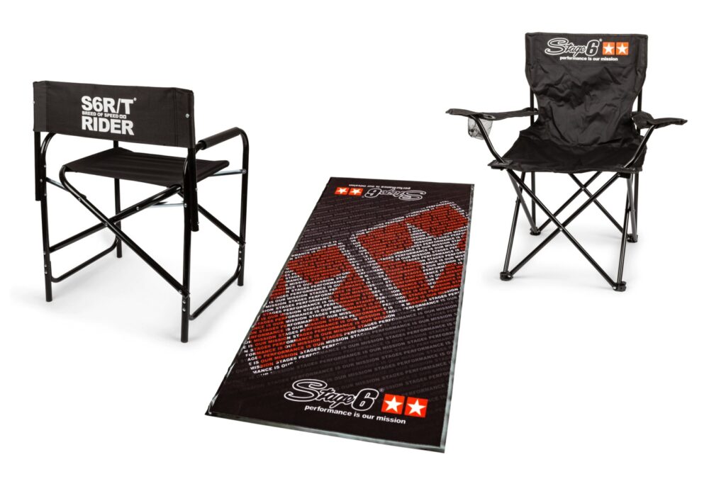 Stage6 dévoile un nouveau tapis et deux chaises de paddock - Blog Maxiscoot