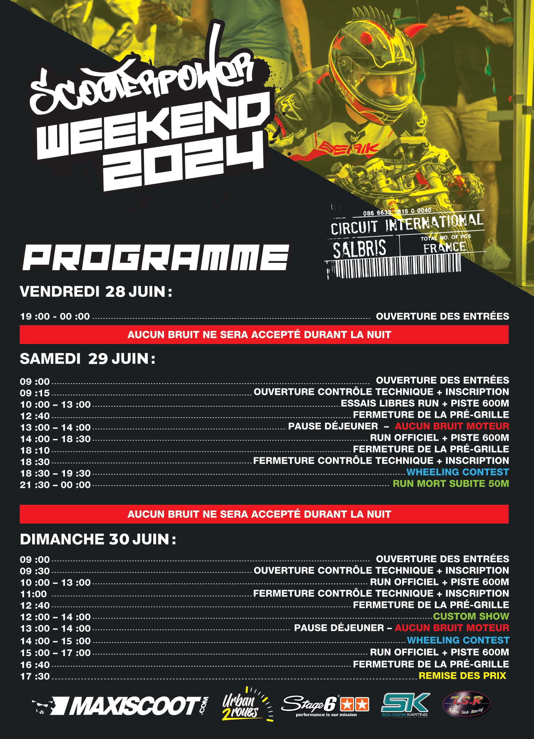 Scooterpower weekend 2024 : RDV les 29 et 30 juin